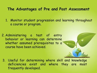 Pre and Post Assestment | PPTX