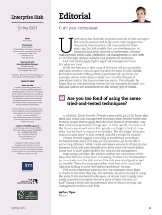 Risk Management for New Era - Risk Magazine Spring 2023 | PDF ...