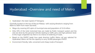 Hyd metro rail | PPTX