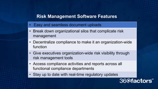 Predict360 Enterprise Risk Management Software | PPTX