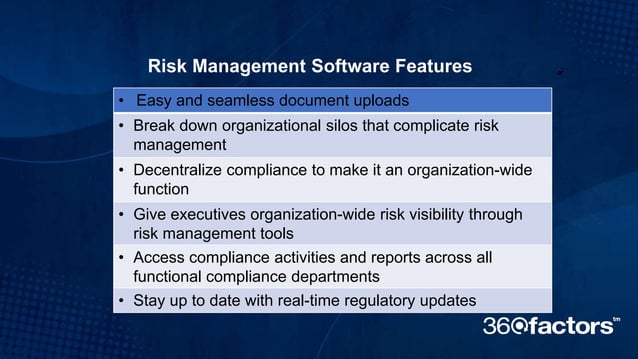 Predict360 Enterprise Risk Management Software | PPTX