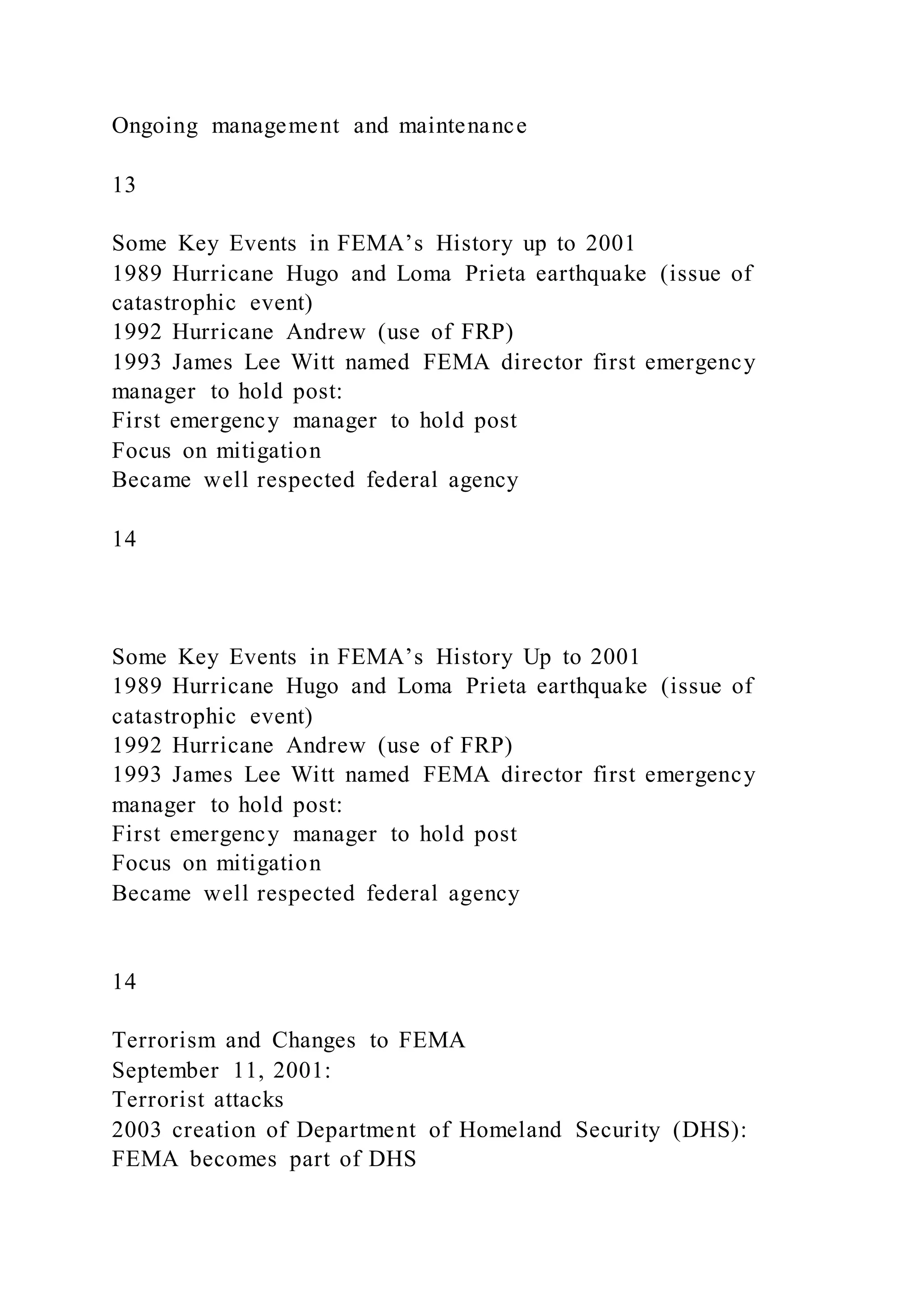 ERM 1200 Introduction to Emergency ManagementModule 1 Chapter | PDF
