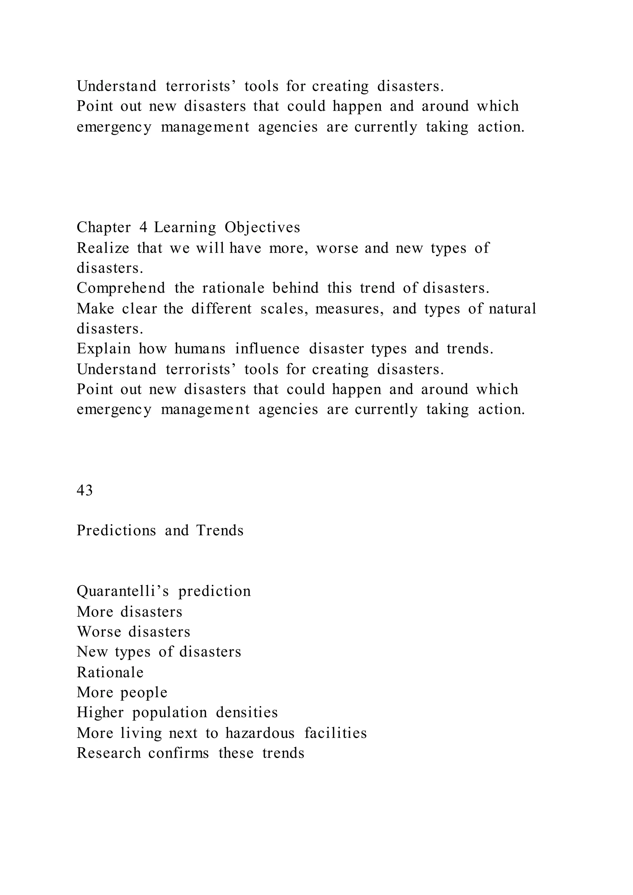 ERM 1200 Introduction to Emergency ManagementModule 1 Chapter | PDF