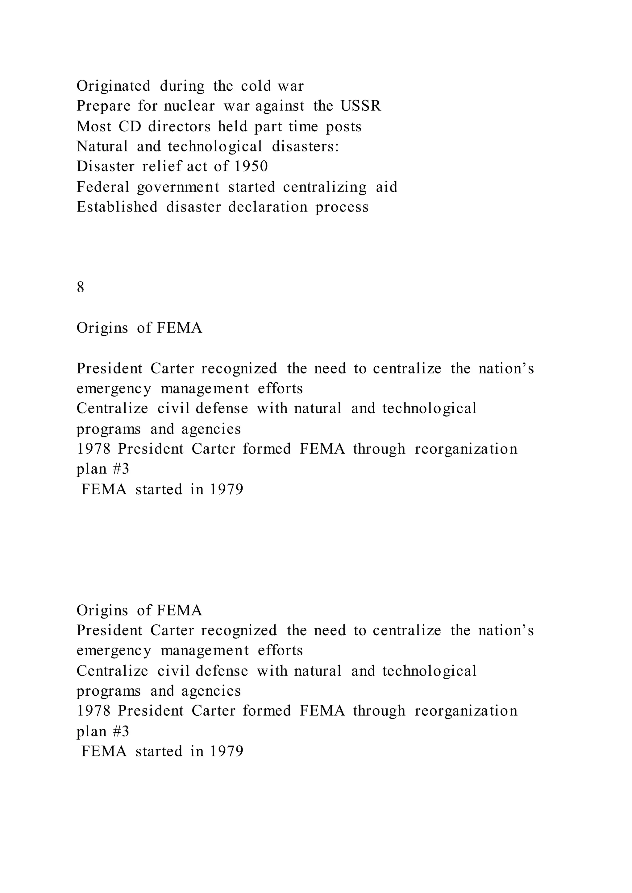 ERM 1200 Introduction to Emergency ManagementModule 1 Chapter | PDF