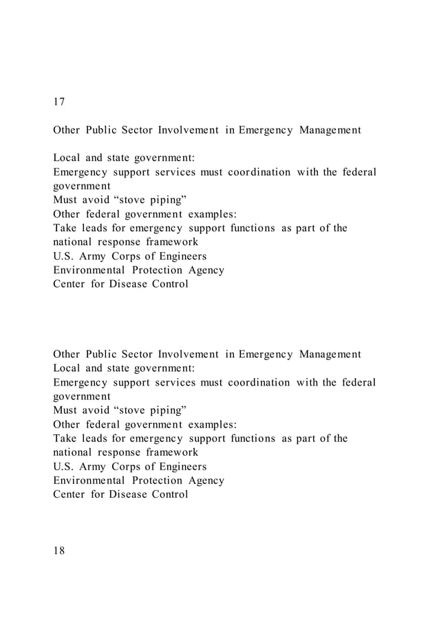 ERM 1200 Introduction to Emergency ManagementModule 1 Chapter | PDF