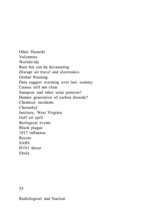 ERM 1200 Introduction to Emergency ManagementModule 1 Chapter | PDF