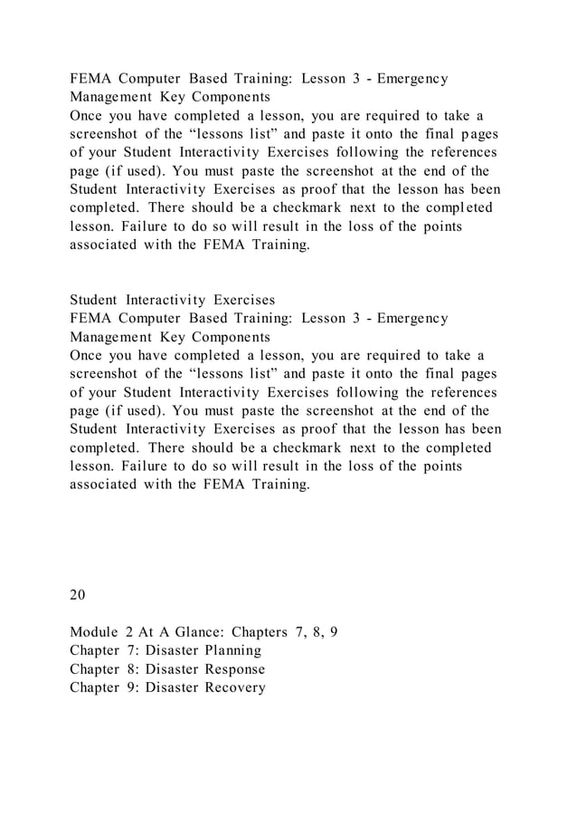 ERM 1200 Introduction to Emergency ManagementModule 2 Chapter | PDF