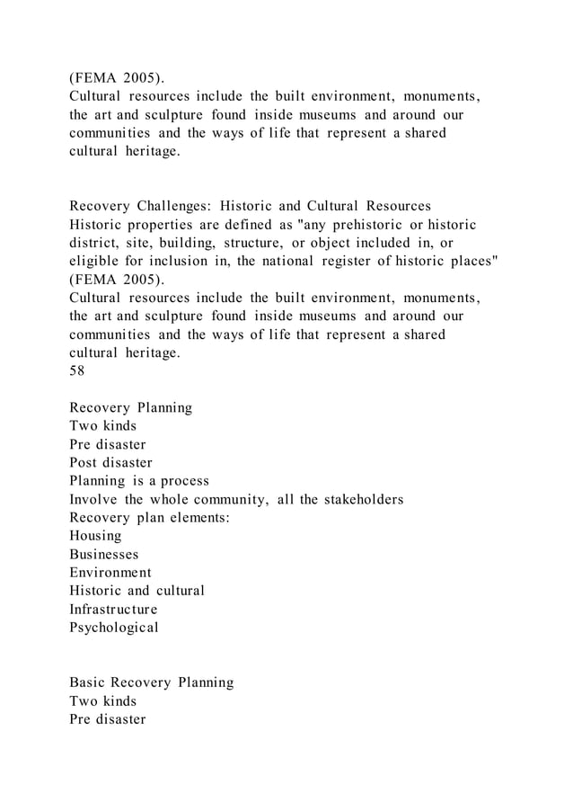 ERM 1200 Introduction to Emergency ManagementModule 2 Chapter | PDF