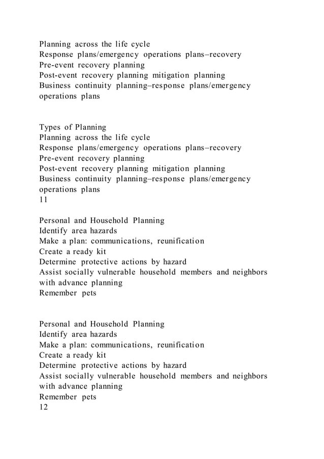 ERM 1200 Introduction to Emergency ManagementModule 2 Chapter | PDF