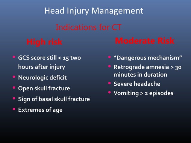 Er management of neurotrauma | PPT