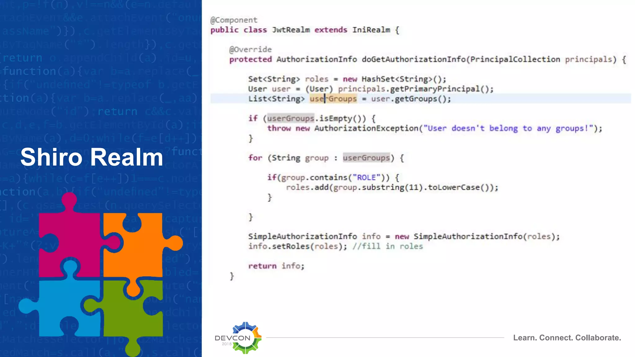 Alfresco DevCon 2018: Role Based Access Control with Apache Shiro | PPT