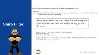 Alfresco DevCon 2018: Role Based Access Control with Apache Shiro | PDF