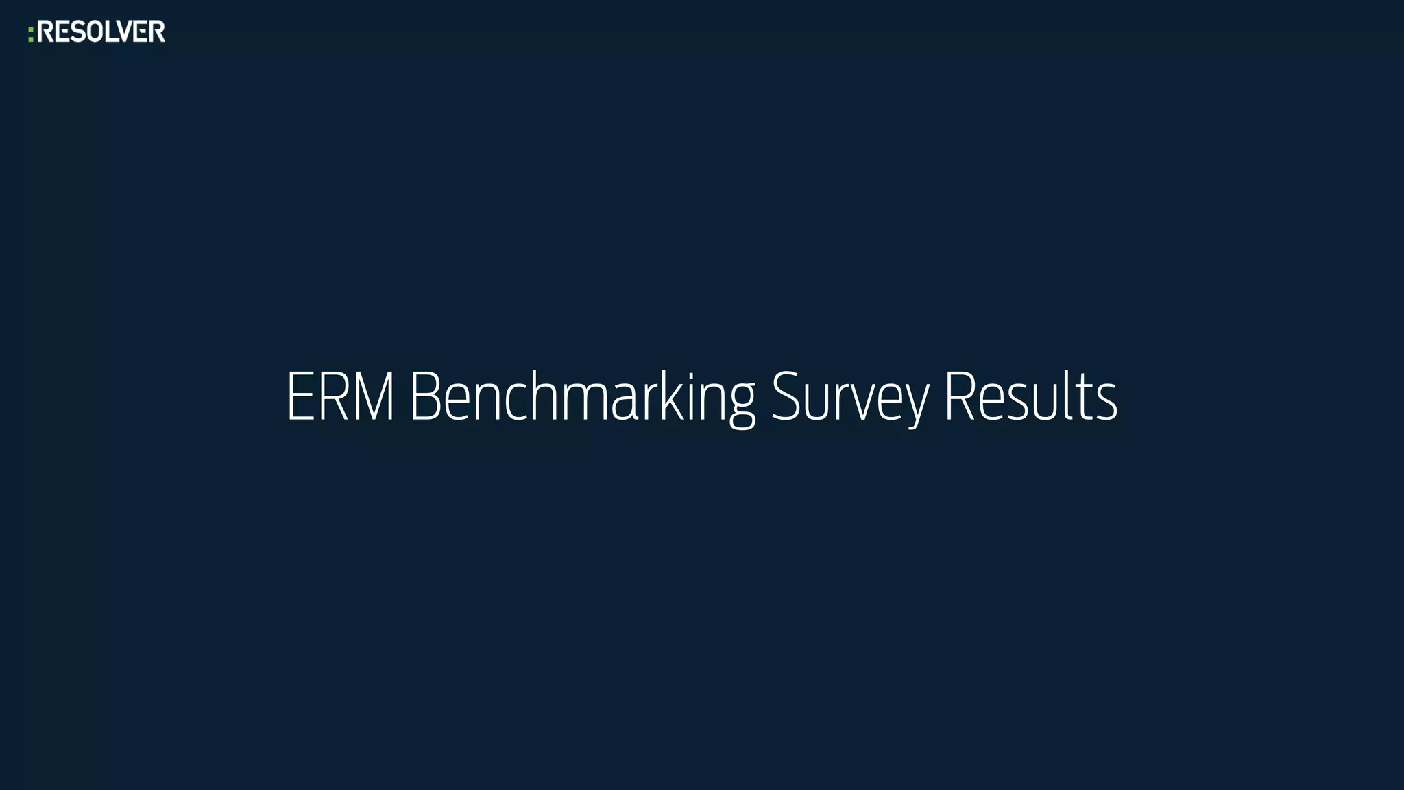 ERM Benchmarking Survey Results | PPT