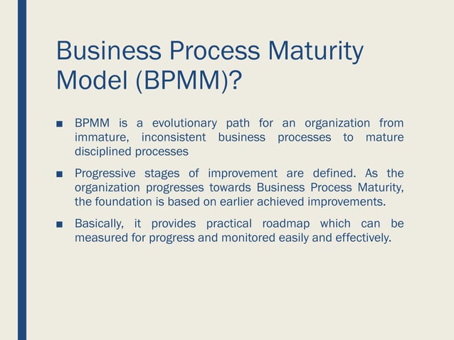 Basics Of ERM and BPMM | PPT