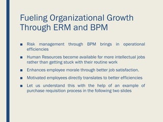 Basics Of ERM and BPMM | PPT