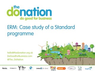 ERM: Case study of a standard programme | PPT
