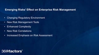The Impact of Emerging Risks on Enterprise Risk Management | PPTX
