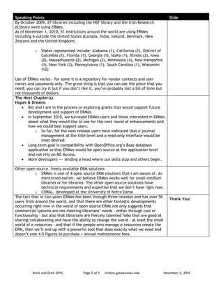 ERMes: An Open Source ERM (Speaker's Notes) | PDF