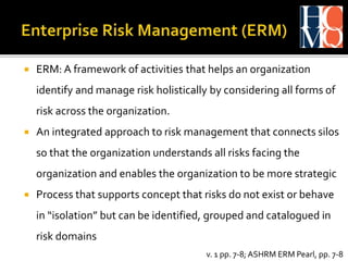 Enterprise Risk Management in Healthcare Organisations “Going Beyond ...