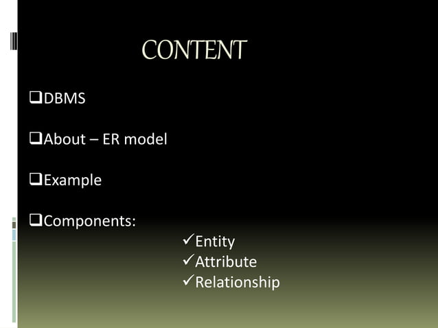Er Model Ppt Pptx Databases Computer Software And Applications