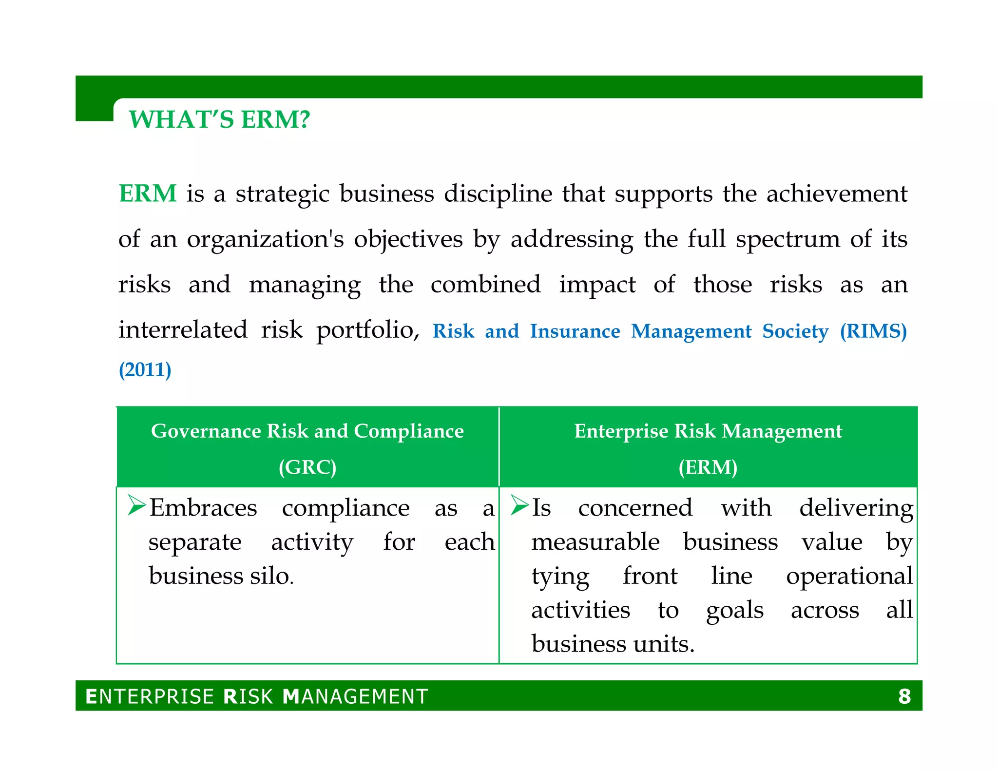 ERM overview | PDF