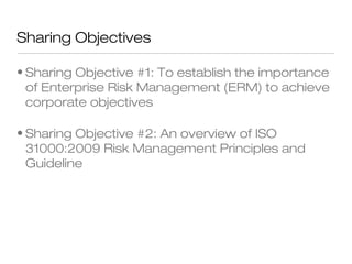 Enterprise Risk Management - Deddy Jacobus | PPT