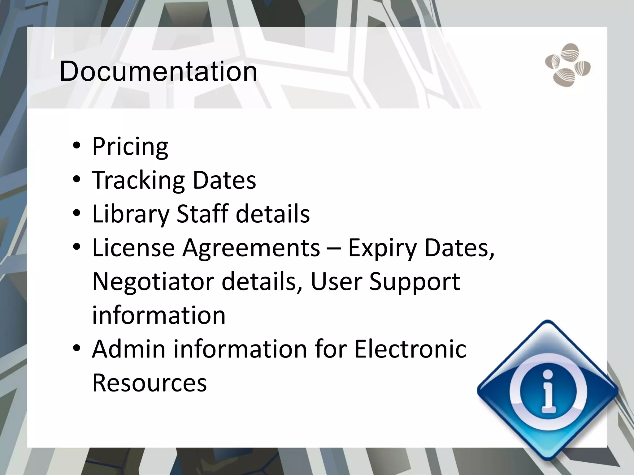 Electronic Resources Management workflow | PDF