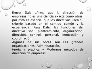 Ernest Dale | PPTX