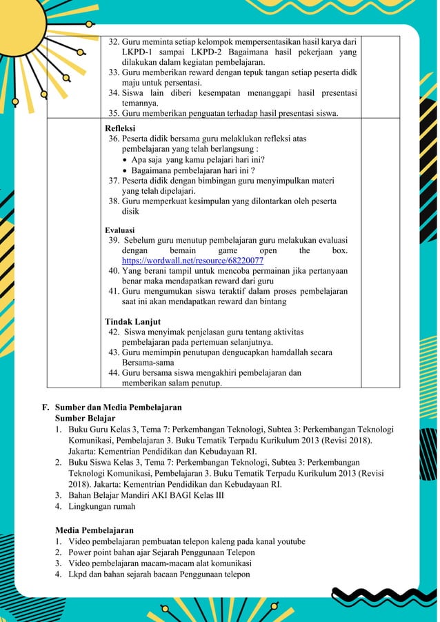 RPP FIKS KELAS 3 TEMA 7 PERKEMBANGAN TEKNOLOGI ALAT KOMUNIKASI .pdf