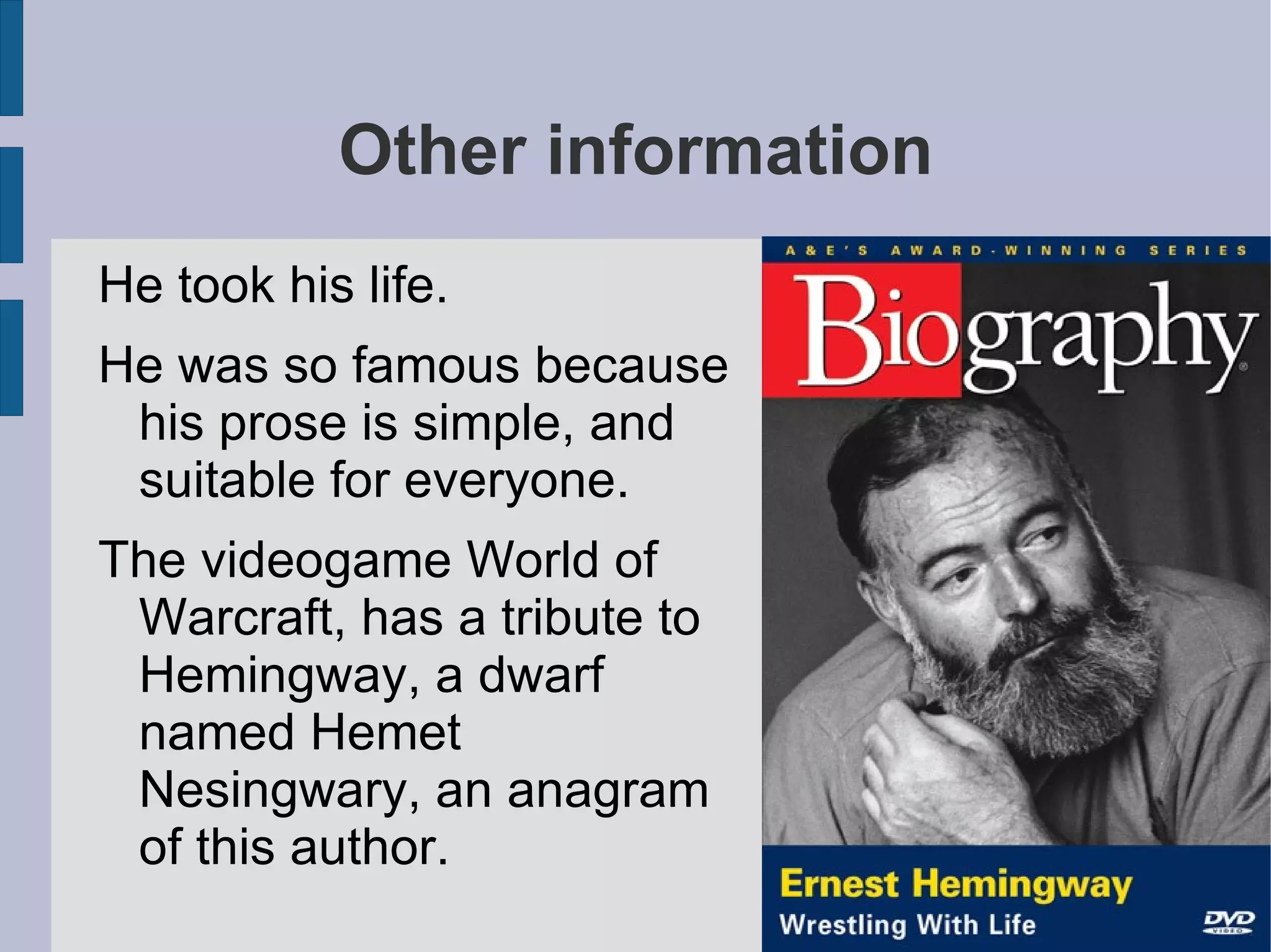 Ernest hemingway | ODP