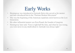 Ernest Hemingway | PDF | Death, Injury, or Military Conflict ...