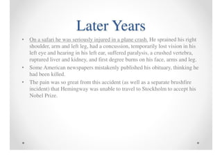 Ernest Hemingway | PDF | Death, Injury, or Military Conflict ...