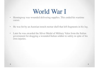 Ernest Hemingway | PDF | Death, Injury, or Military Conflict ...