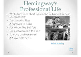 Ernest Hemingway | PDF | Death, Injury, or Military Conflict ...