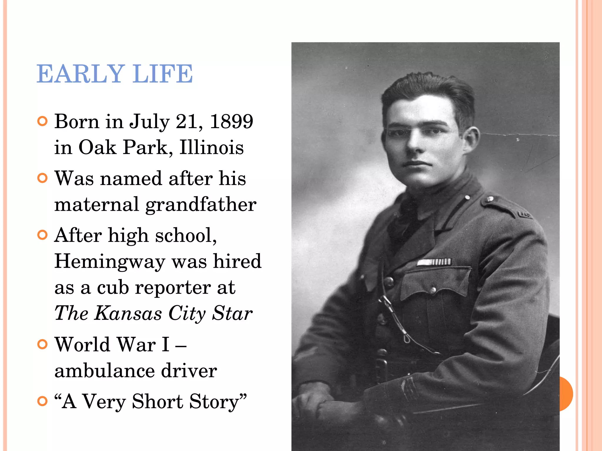 Ernest Hemingway Pptx | PPT