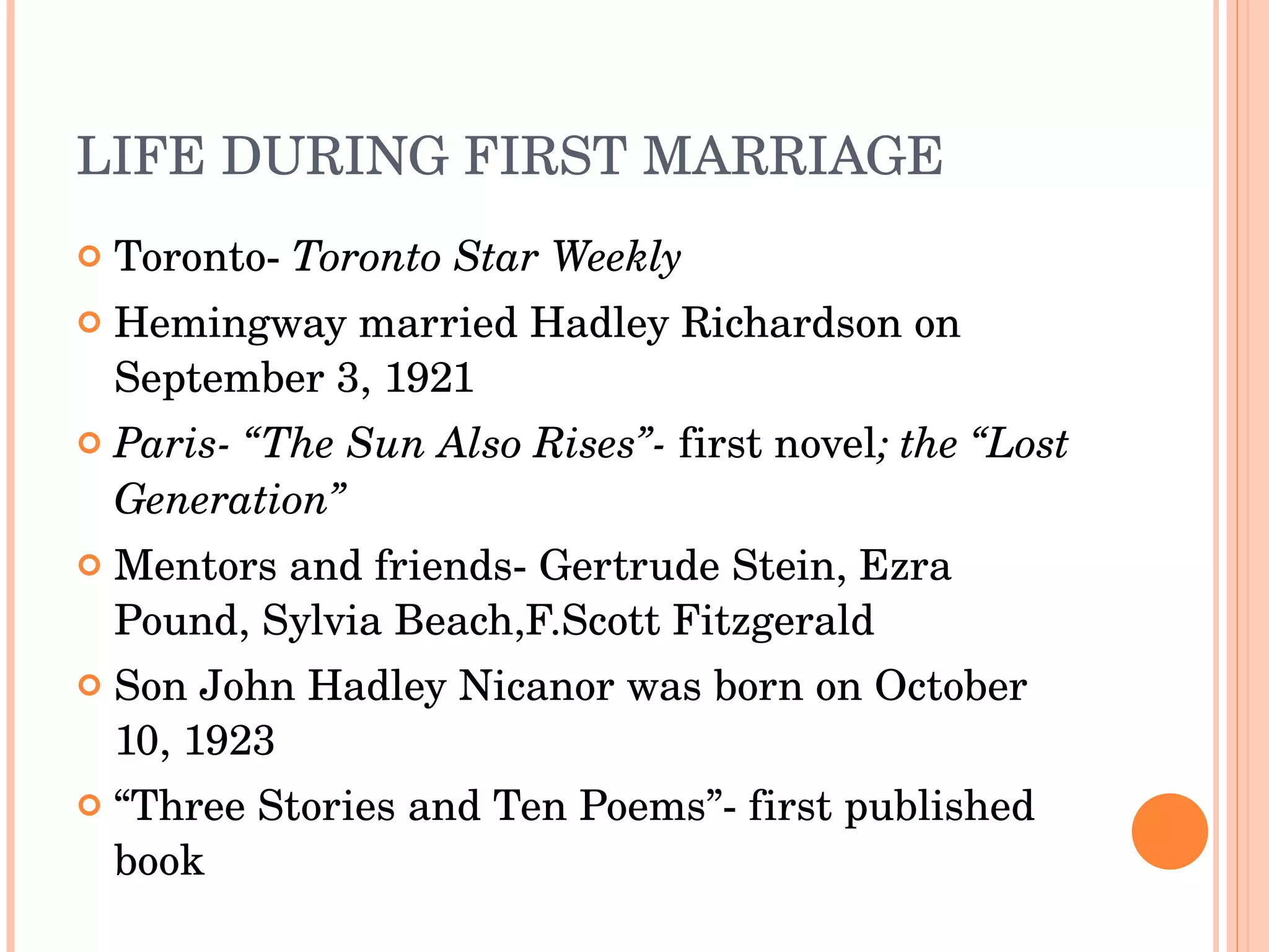 Ernest Hemingway Pptx | PPT