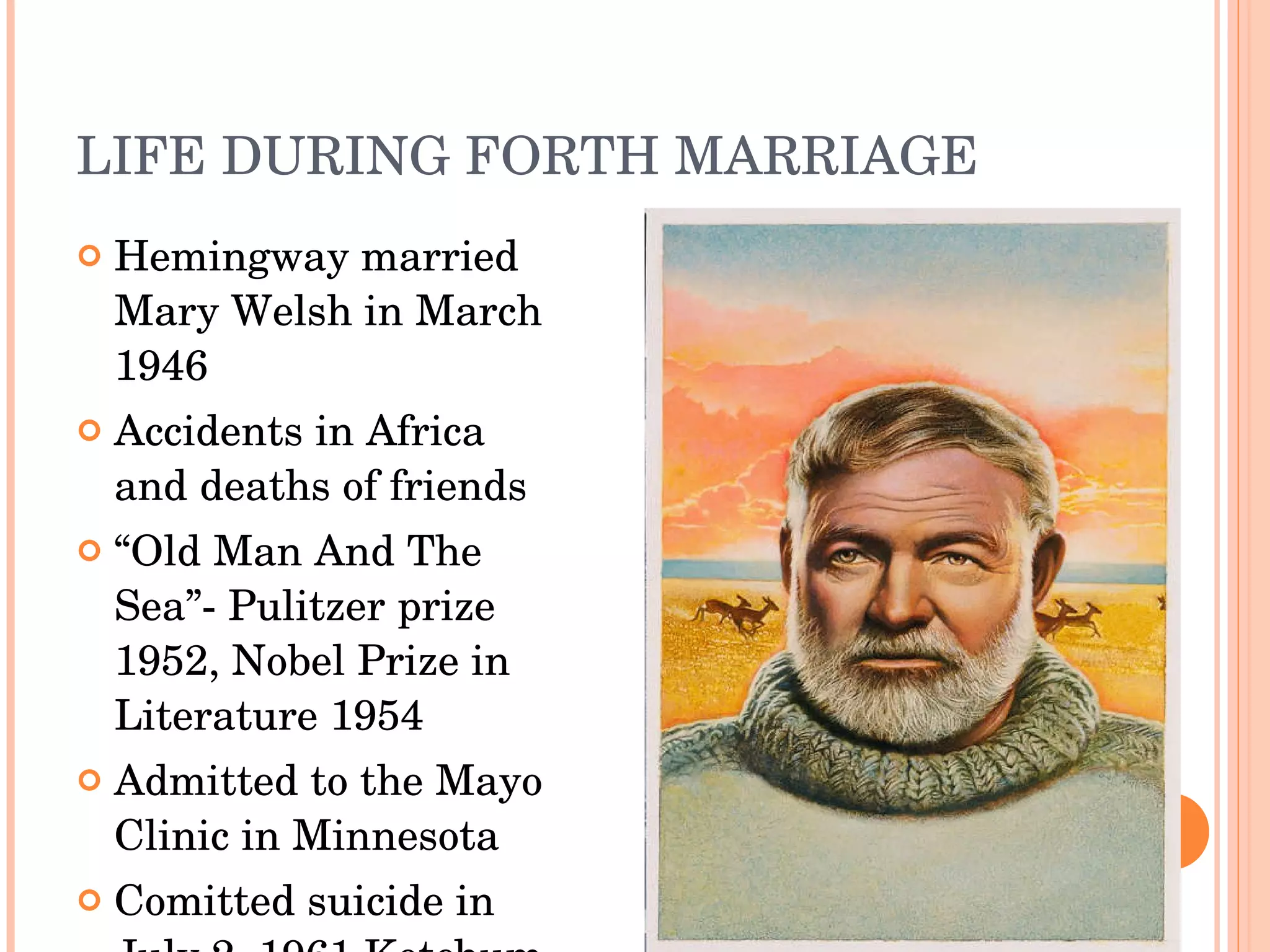 Ernest Hemingway Pptx | PPT