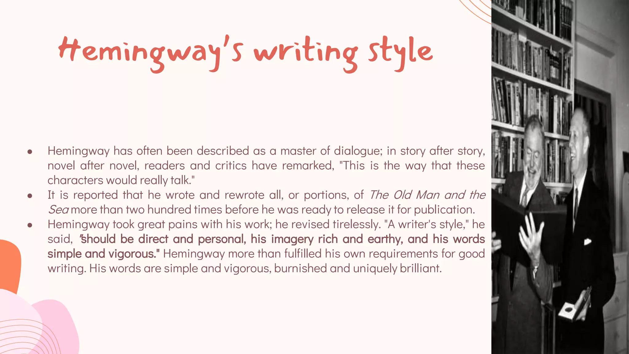 ERNEST HEMINGWAY and his works.pptx