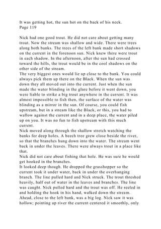 ERNEST HEMINGWAYBig Two-Hearted River Part I1The train went o.docx