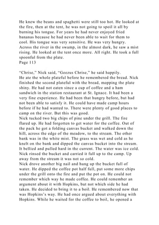 ERNEST HEMINGWAYBig Two-Hearted River Part I1The train went o.docx