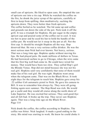 ERNEST HEMINGWAYBig Two-Hearted River Part I1The train went o.docx