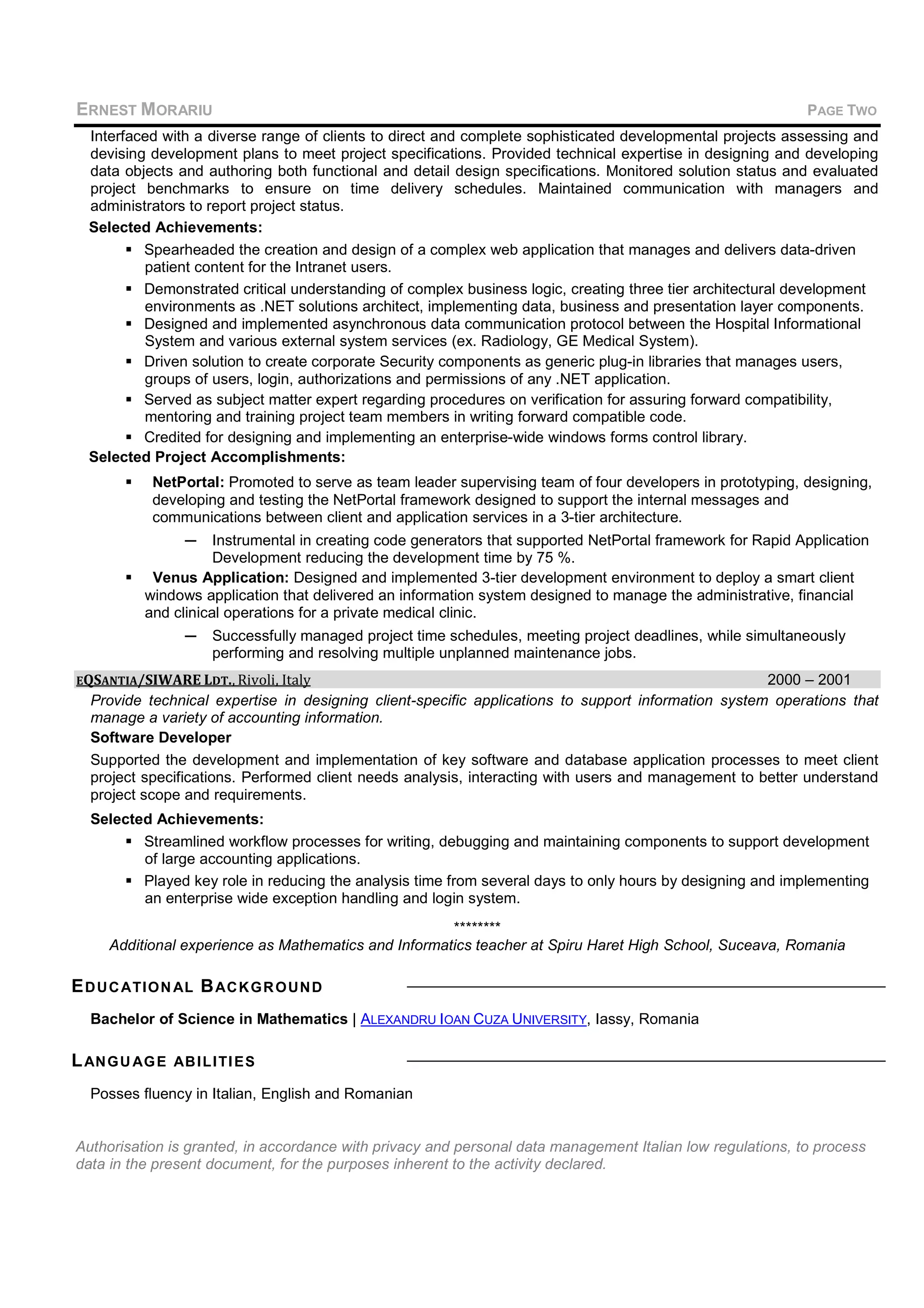 Ernest Morariu | PDF