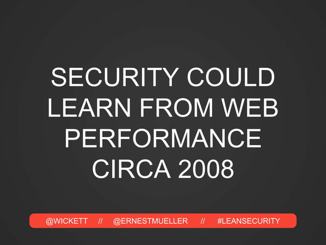 Lean Security | PPT