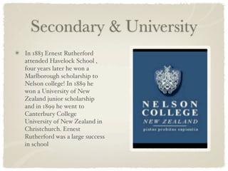 Ernest Rutherford | KEY | Chemistry | Science