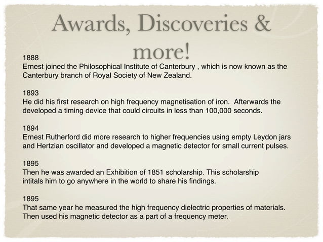 Ernest Rutherford | KEY | Chemistry | Science