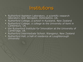 Ernest rutherford | PPT