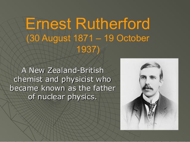 Ernest rutherford