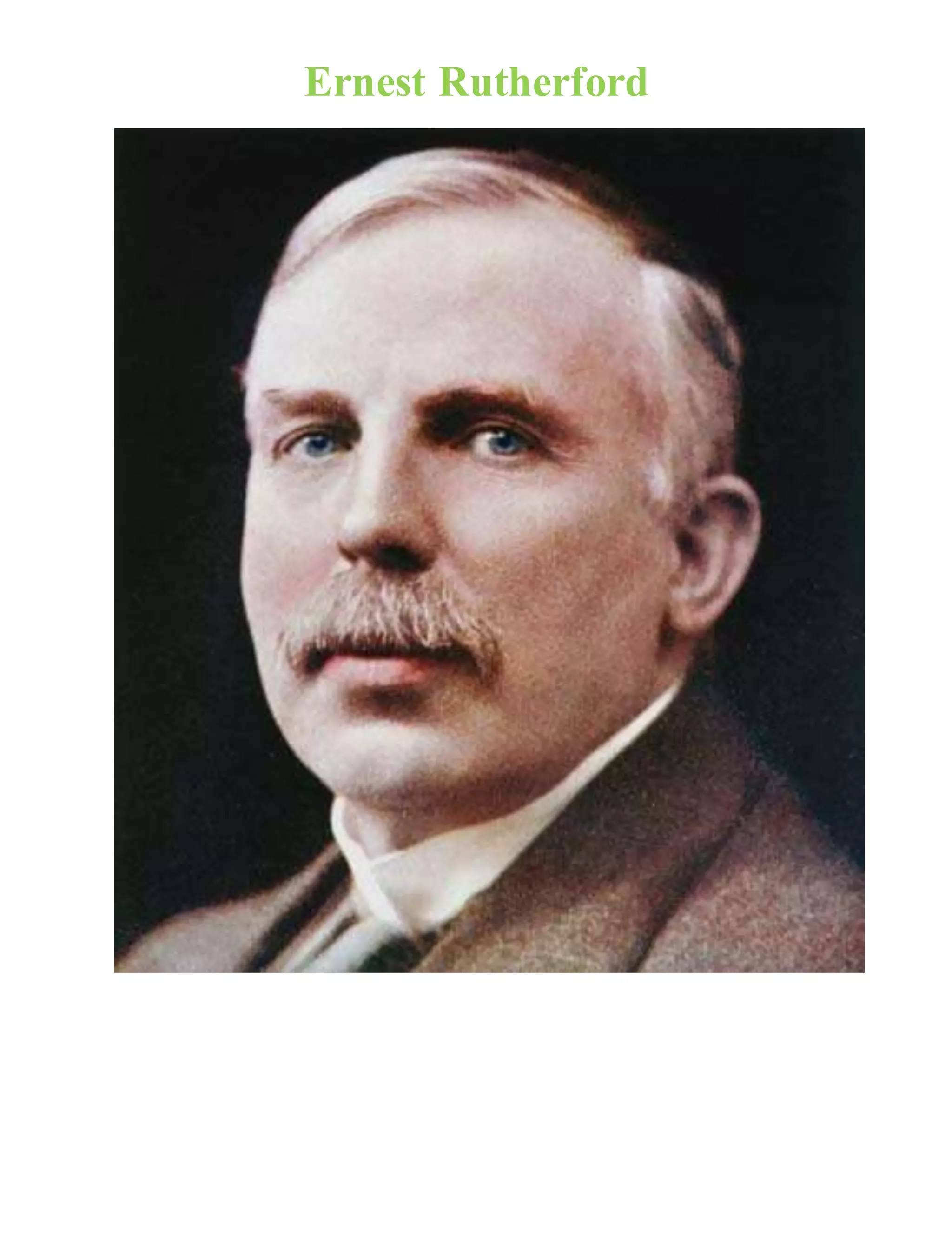 Ernest rutherford | DOCX