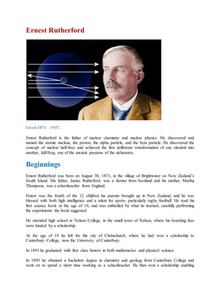 Ernest rutherford | DOCX