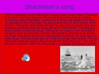 Ernest Shackleton Courage Project | PPTX